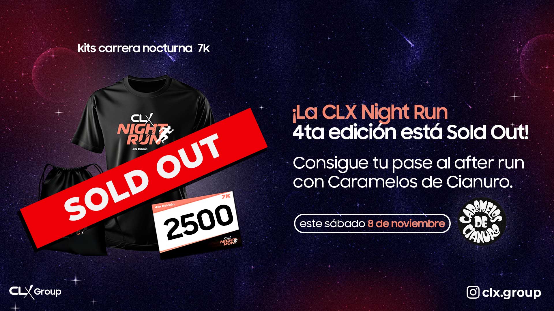 ¡La CLX Night Run 4ta edición está Sold Out!